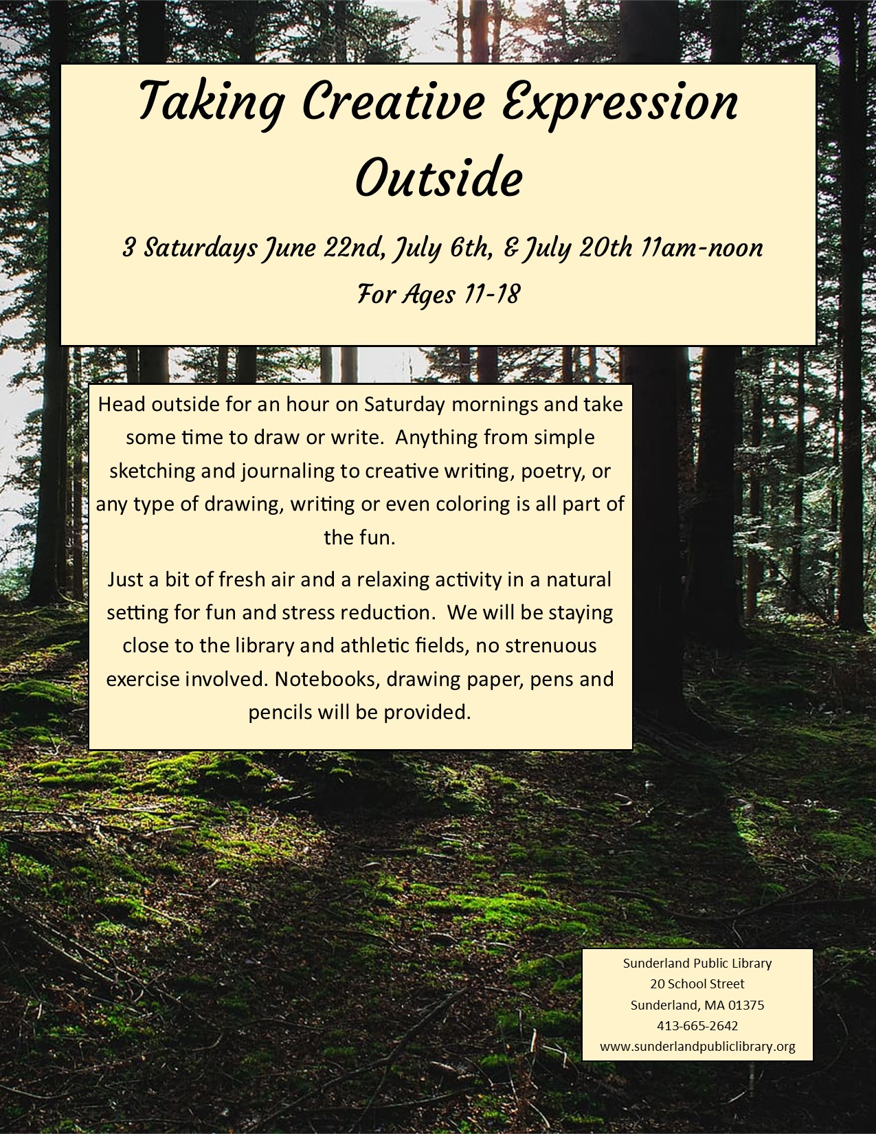 Young Adult Programs – Sunderland Public Library